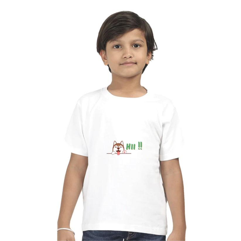 Hi! Kids T-shirt - Durable, Comfy & Colorfast